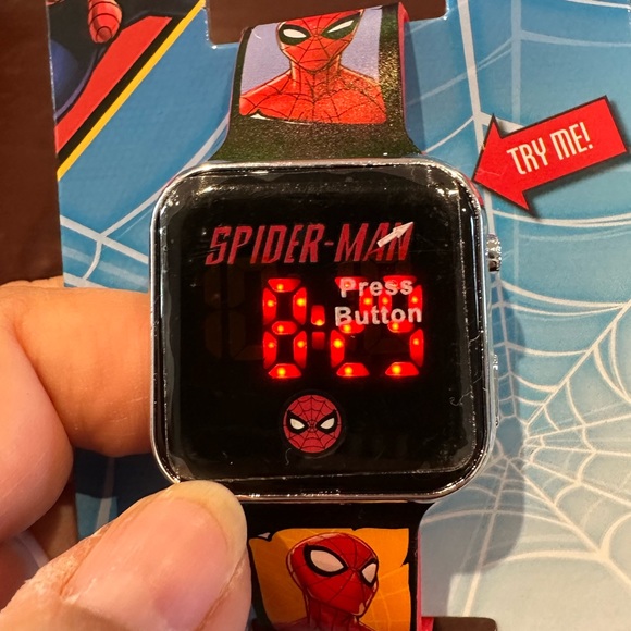 Marvel | Accessories | Marvel Spiderman Kids Led Watch Spiderman Band ...